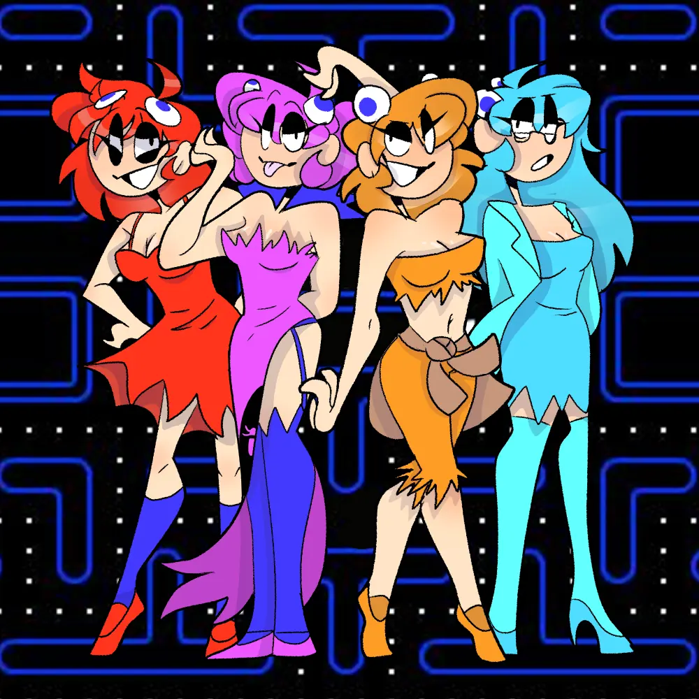 Pacman Ghost Girls - NSFW Character AI Chat - game