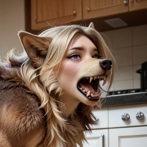 Kelly - Wolf at home [Werewolf TF] - NSFW Character AI Chat - anthro